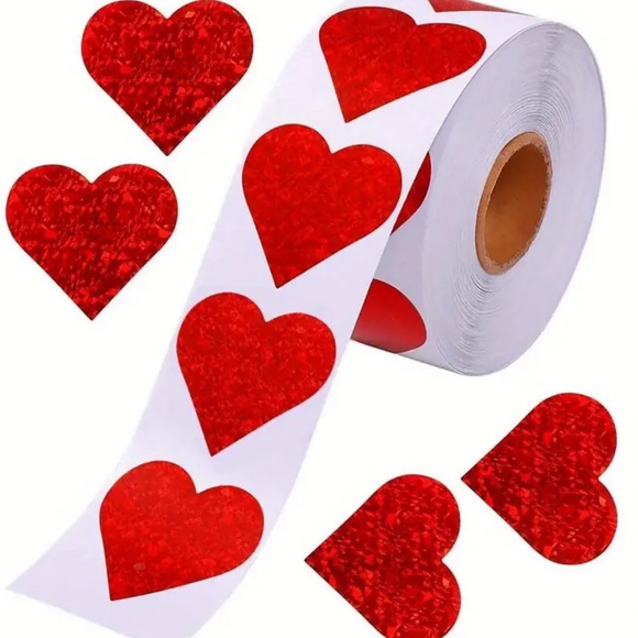 Office | 50 Red Heart Stickers | Poshmark